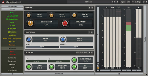 Melda MTurboComp – Audio Plugins México