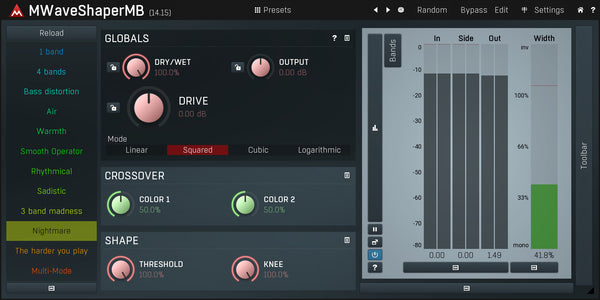 Melda MWaveShaperMB – Audio Plugins México