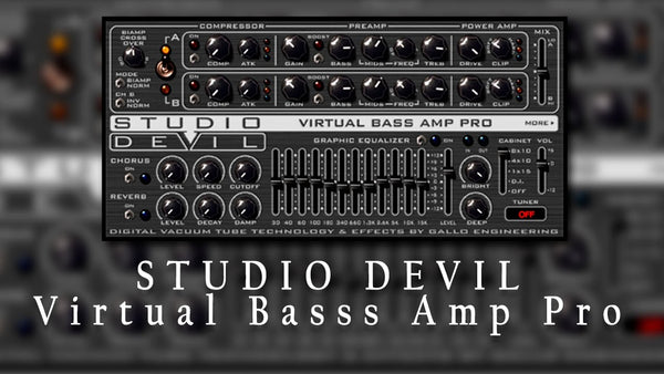 Studio Devil Virtual Bass Amp Pro – Audio Plugins México