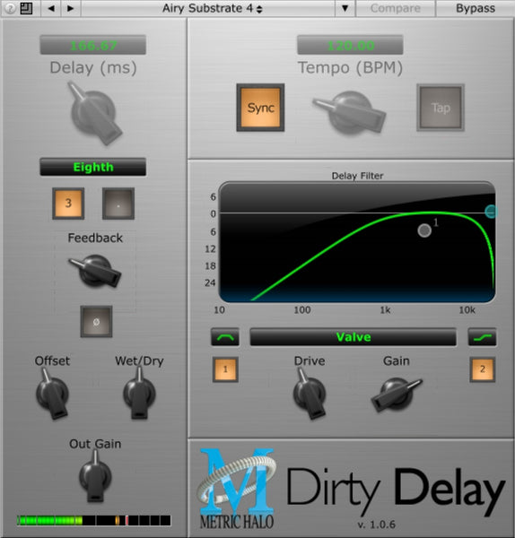 Metric Halo Dirty Delay – Audio Plugins México