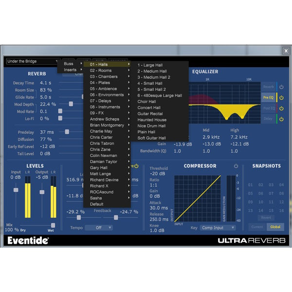 Eventide UltraReverb – Audio Plugins México